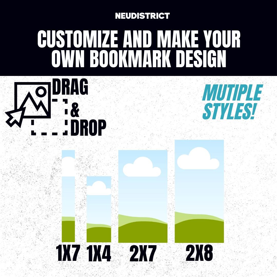 Bookmark Templates, Drag and Drop Canva Editable Template, Printable ...