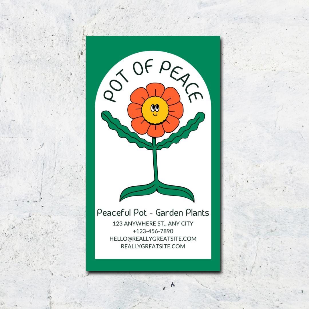 Editable Template Business Card Portrait - Etsy Canada