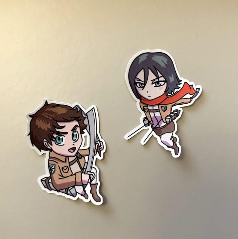 Mikasa Ackermann Glossy Vinyl Sticker Attack on Titan Unofficial ...