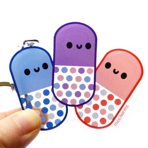 Pills Keychain Pharmacist Gift Pharmacy Stocking Stuffer | Etsy