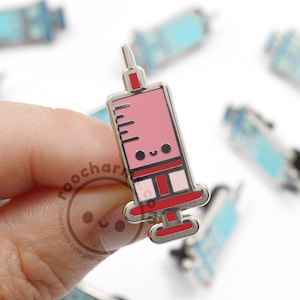 Syringe Enamel Pin for Phlebotomists, Phlebotomy Techs, Nurses, Nursing ...