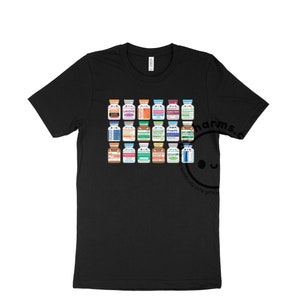 Medication Vial T-shirt for Pharmacy Techs, Pharmacists, Nurses ...
