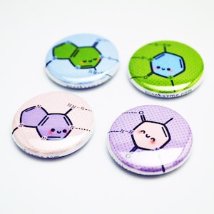 DNA Button or Magnet or Keychain, Best Friends Set, Base Pair,biology ...