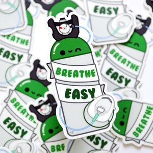 Oxygen Tank Vinyl Sticker Funny RT Gift Respiratory | Etsy