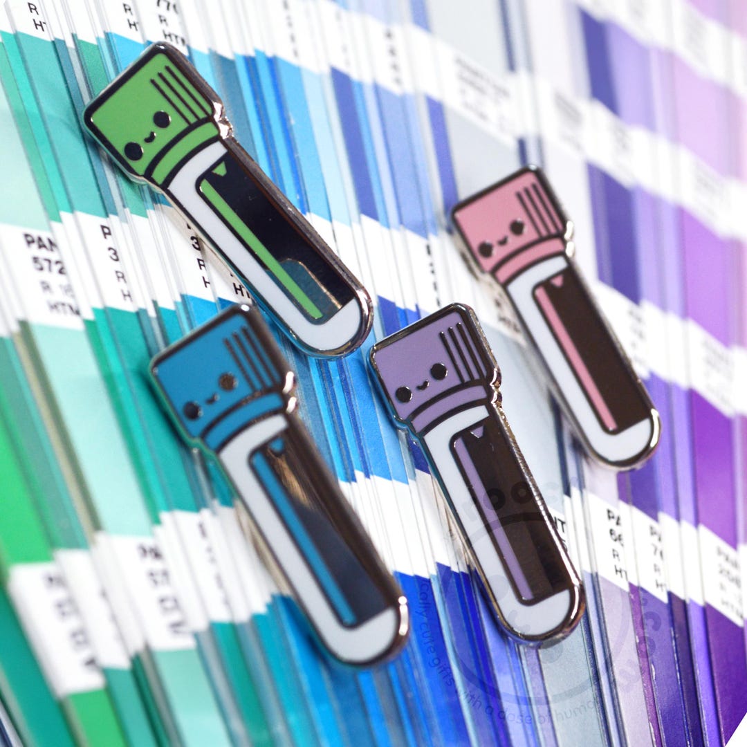 Blood Tube Enamel Pin for Nurses, Phlebotomists, Phlebotomy Techs, MLS ...