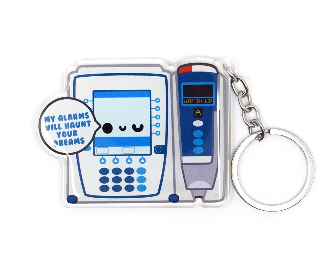 Infusion Pump Acrylic Keychain, Funny Nurse Gift, Student Nurse ...