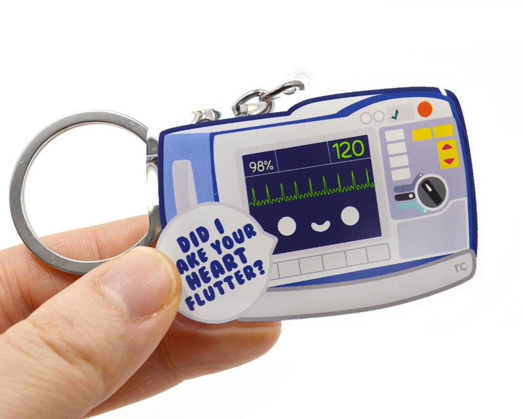 Did I Make Your Heart Flutter Acrylic Keychain, Cardiac, Cardiology ...