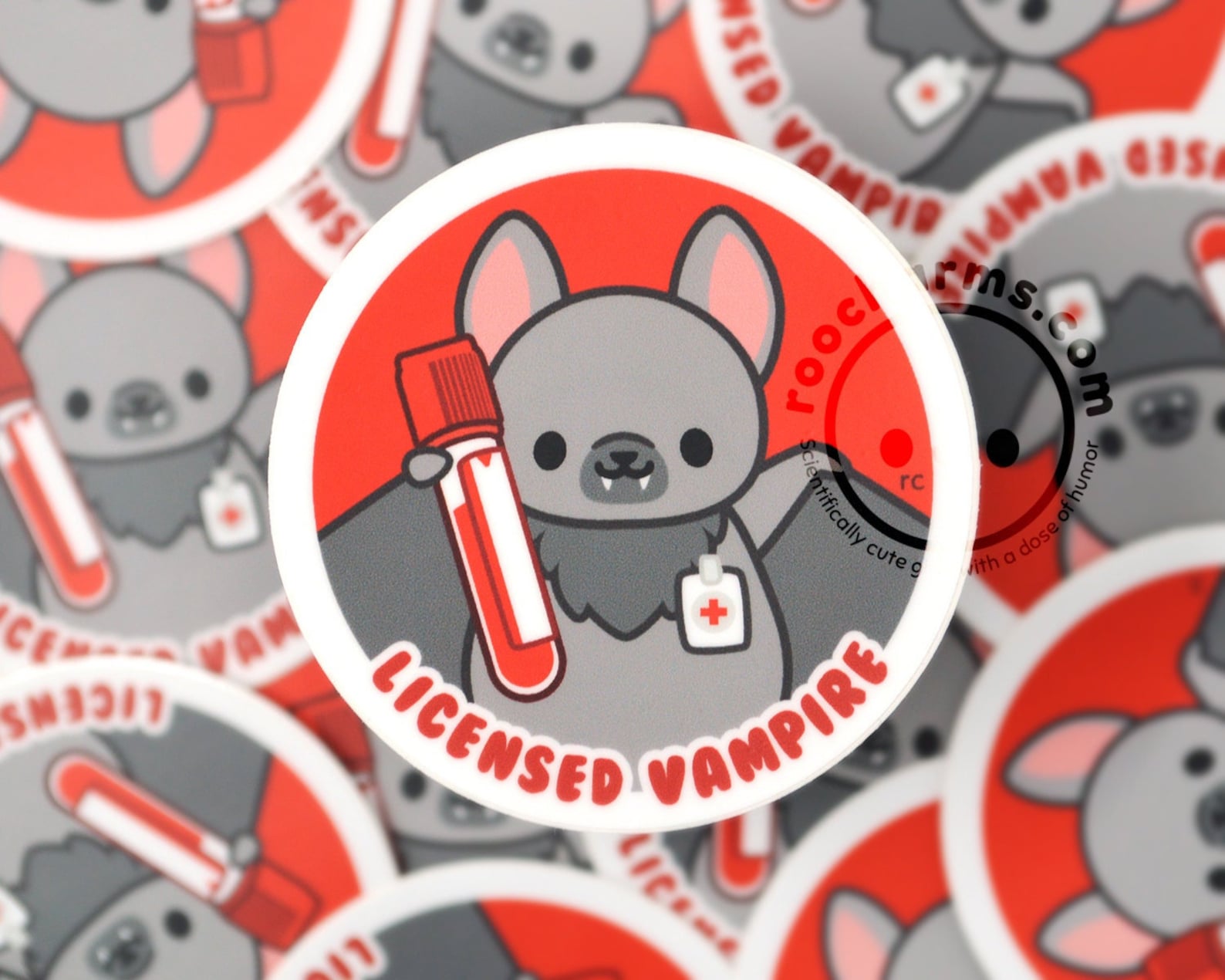 Licensed Vampire Sticker Phlebotomist Sticker Nurse Sticker - Etsy