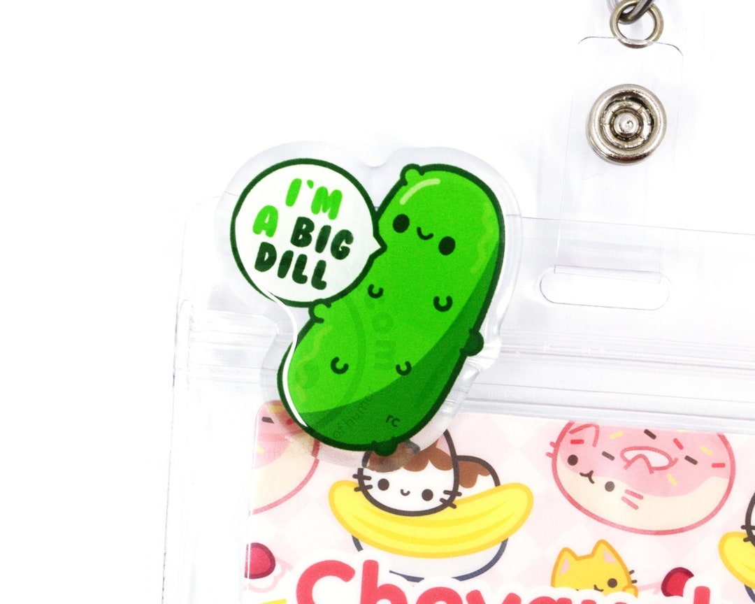 Big Dill Pickle Pin, Nurse Badge Charm, Lanyard Decor, Dietetic Student ...