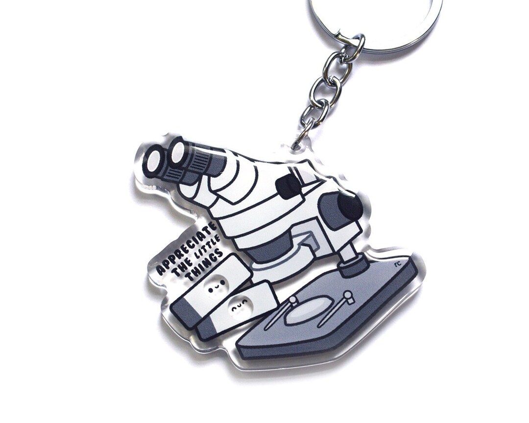 Microscope Keychain Laboratory Scientist MLT MST - Etsy