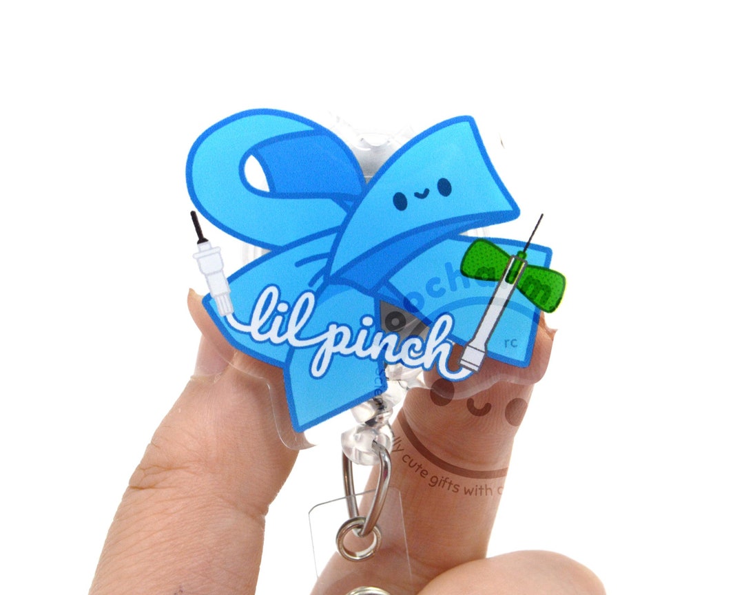 Little Pinch Tourniquet Butterly Badge Reel for Phlebotomists, Nurses ...