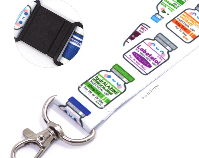 Medication Vial Cute ID Lanyard for Nurses, Nursing Students ...