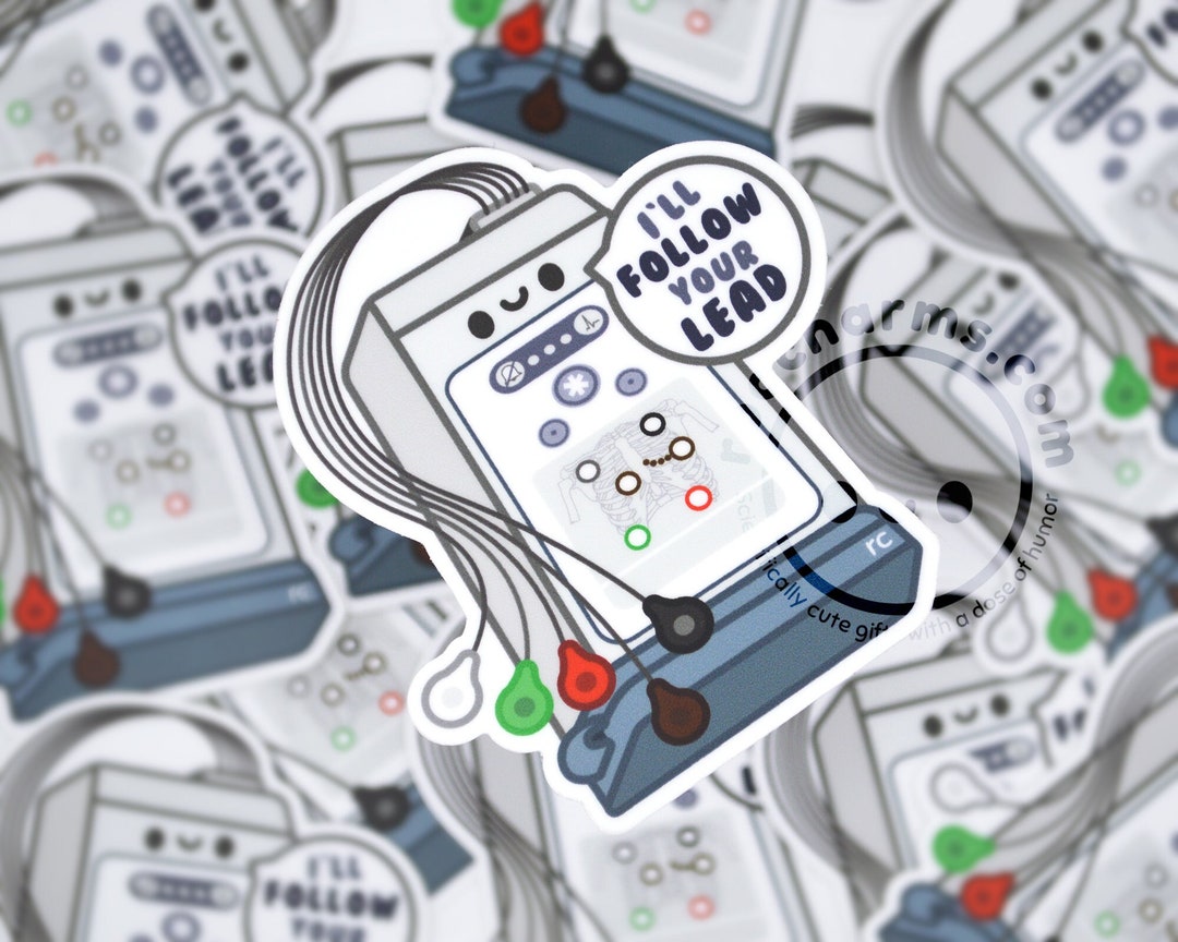 Telemetry Box Waterproof Sticker for Nurses, Funny Cardiac RN Week Gift ...