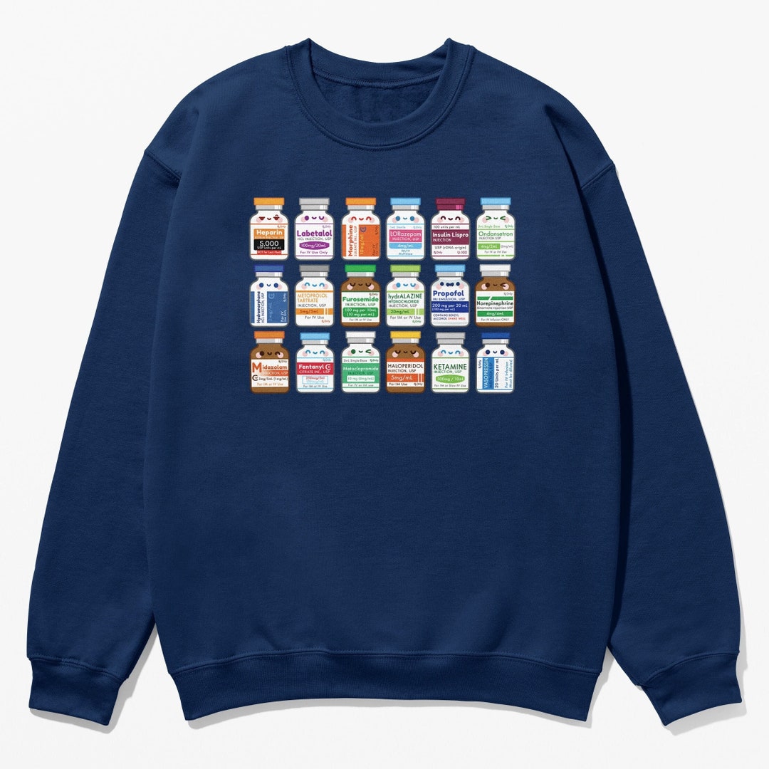 Medication Vial Sweatshirt for Pharmacy Techs, Pharmacists, Nurses ...