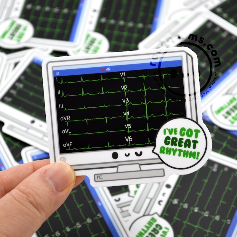 Ekg Stickers - Etsy