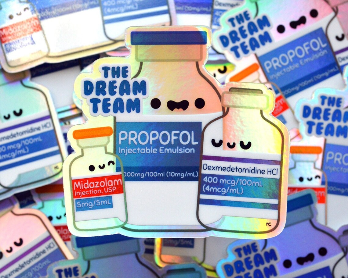 Dream Team Holographic Sticker Vinyl Sticker Pharmacist - Etsy
