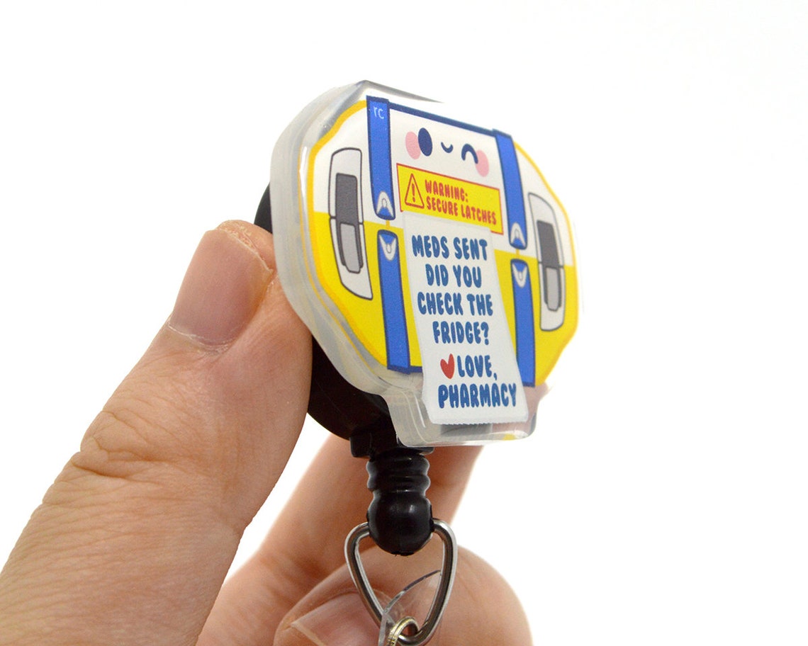 Pharmacy Tube Acrylic Badge Reel for Nurses Nursing Students - Etsy