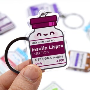 Medication Vial 2in Acrylic Keychain, Funny Gift for Nurses ...