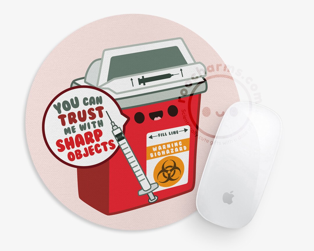 Sharps Container Mouse Pad for Nurses, Phlebotomists, Phlebotomy Techs ...