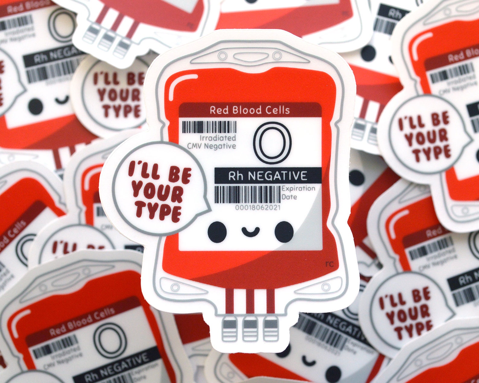 Blood Bag Transparent Vinyl Sticker Nursing Student Nurse - Etsy