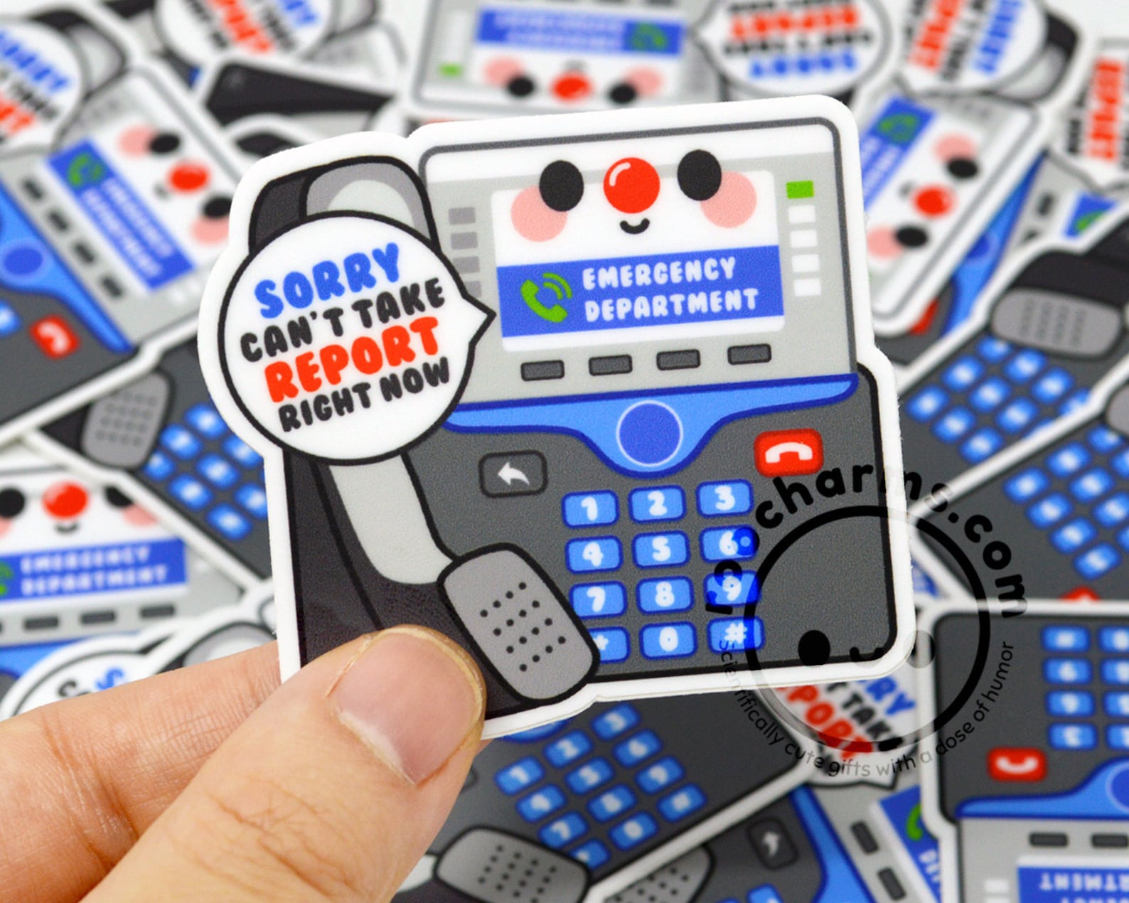 Can't Take Report Vinyl Sticker, Emergency Room, Medical, Surgical ...