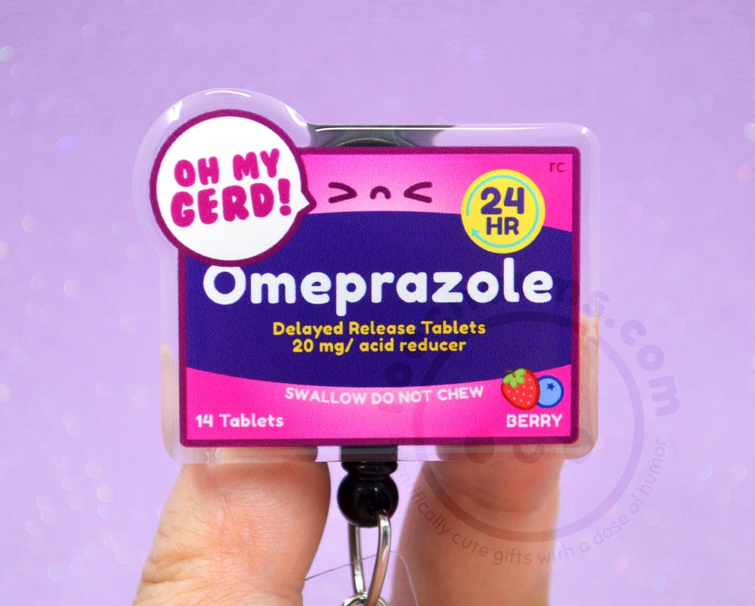 Oh My Gerd Funny Badge Reel, Nurses, Pharmacists, Pharmacy Technicians ...