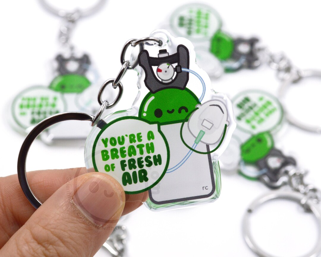 Oxygen Tank Keychain, Respiratory Therapist, RT Week Gift, Nurse ...