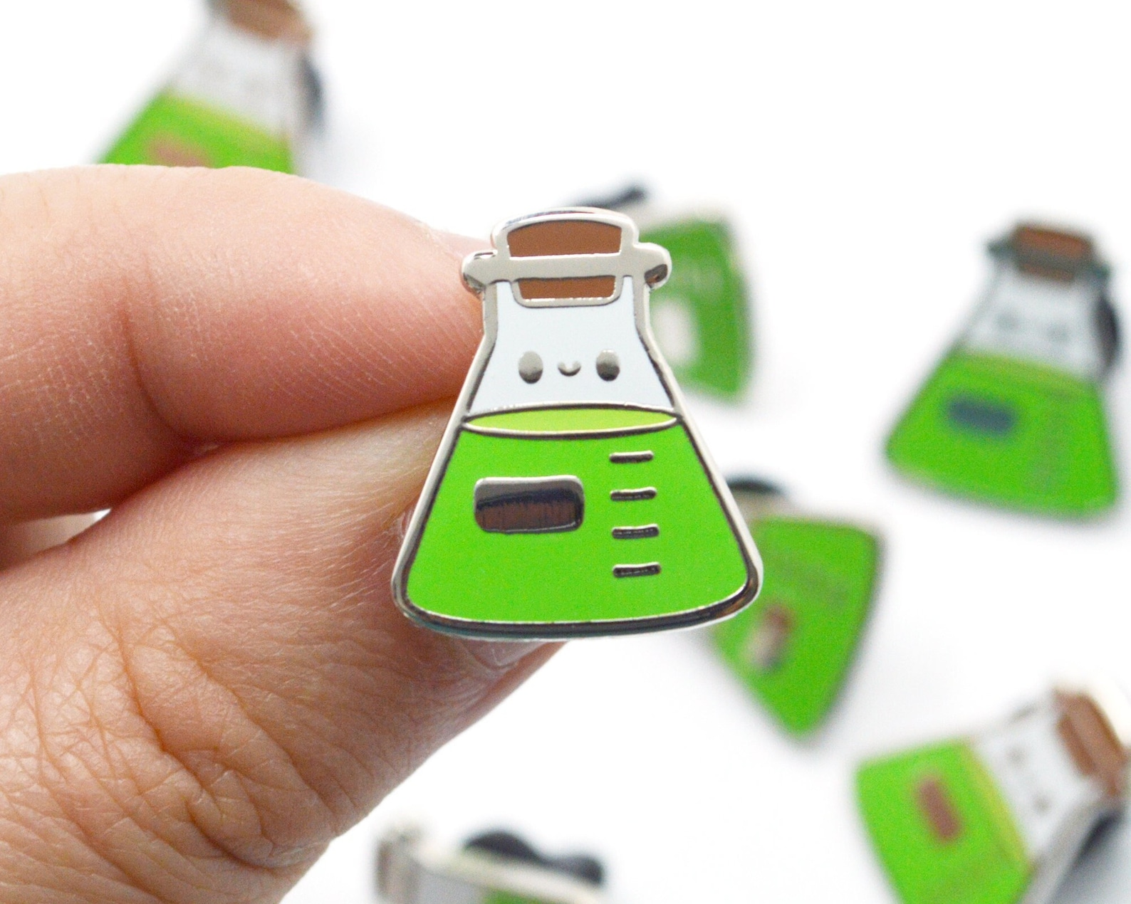 SMALL Chemistry Flask Enamel Pin Cute Science Gift - Etsy