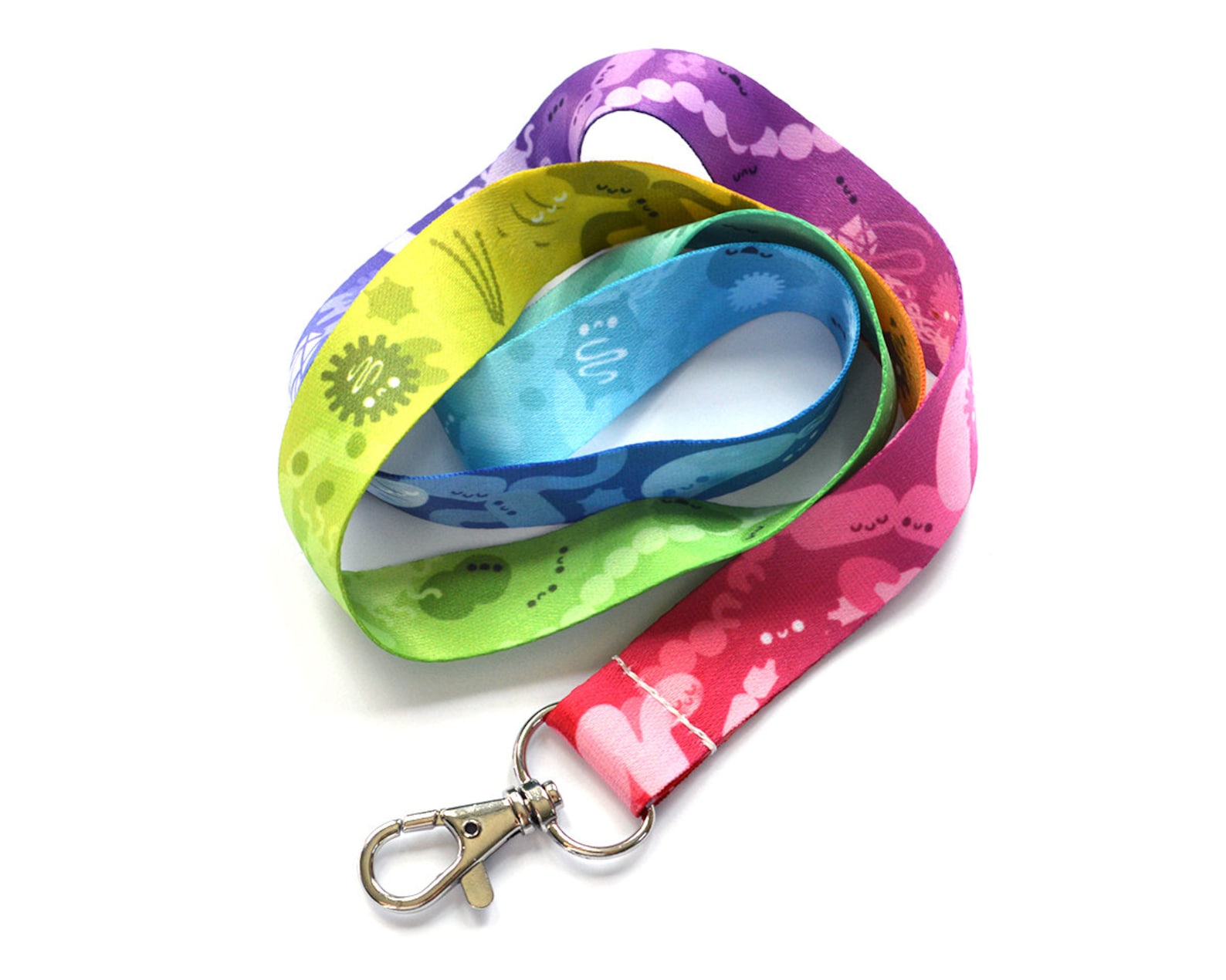 Rainbow Microbiology Lanyard ID Lanyard Biologist Gift MLT - Etsy