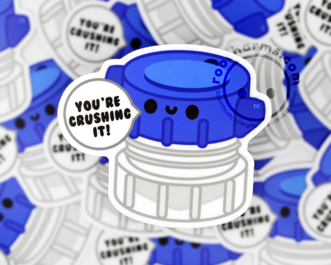Pill Crusher Vinyl Sticker, Motivational, Cute, Gift, Pharmacy Tech ...
