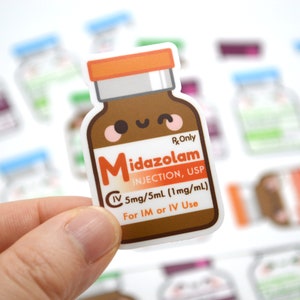 Medication Vial Vinyl Stickers for Nurses Week Gifts Nursing - Etsy