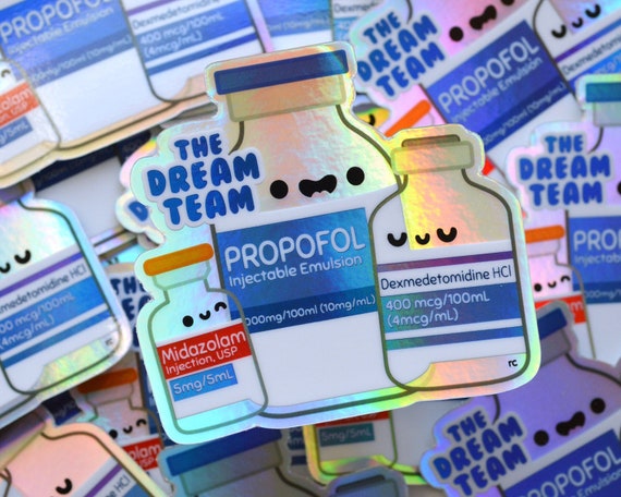 Dream Team Holographic Sticker Vinyl Sticker Pharmacist - Etsy