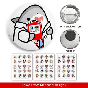 Blood Button, Magnet, Veterinarian, Doctor, Nurse, Stocking Stuffer ...
