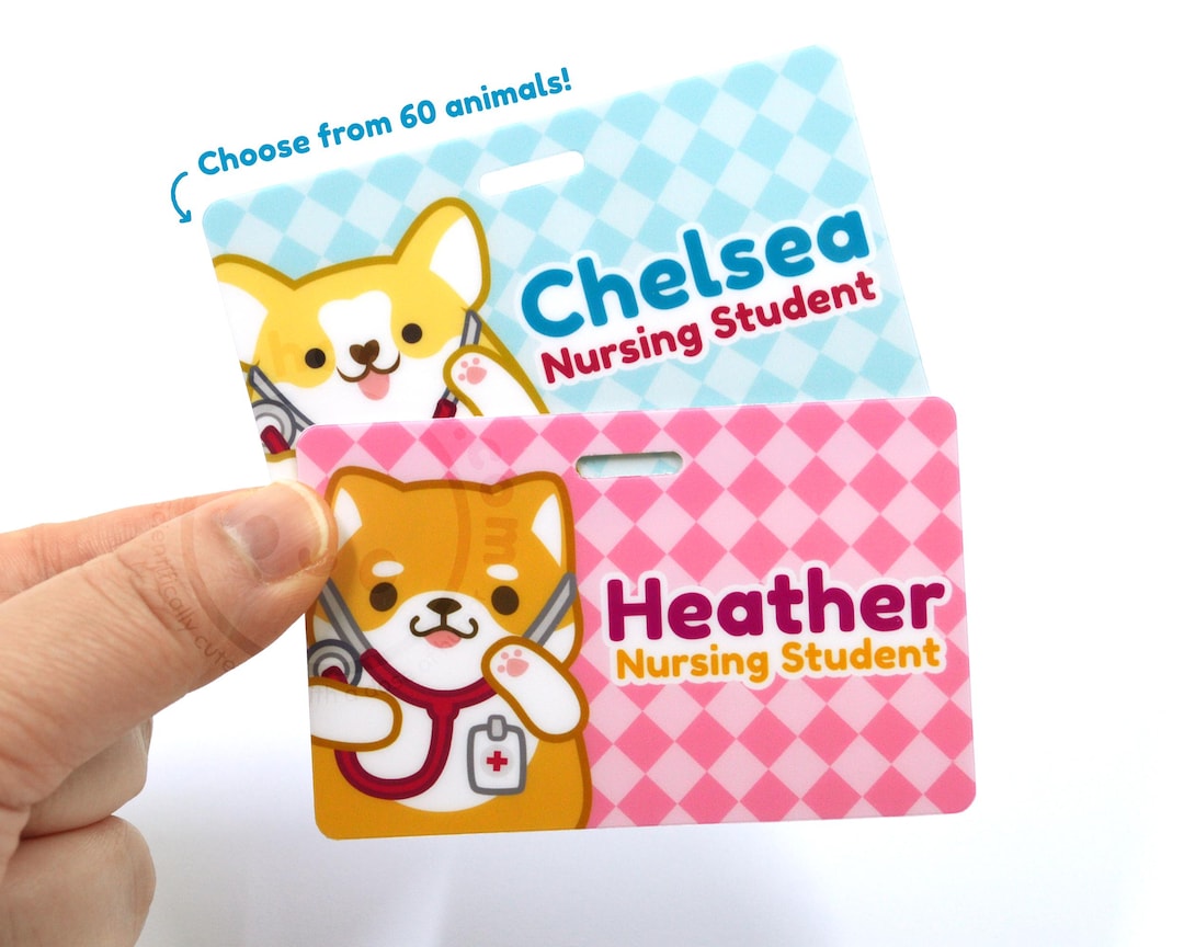 Personalized Name Tag Badge Back for Nurses, Nursing Students, Doctors ...