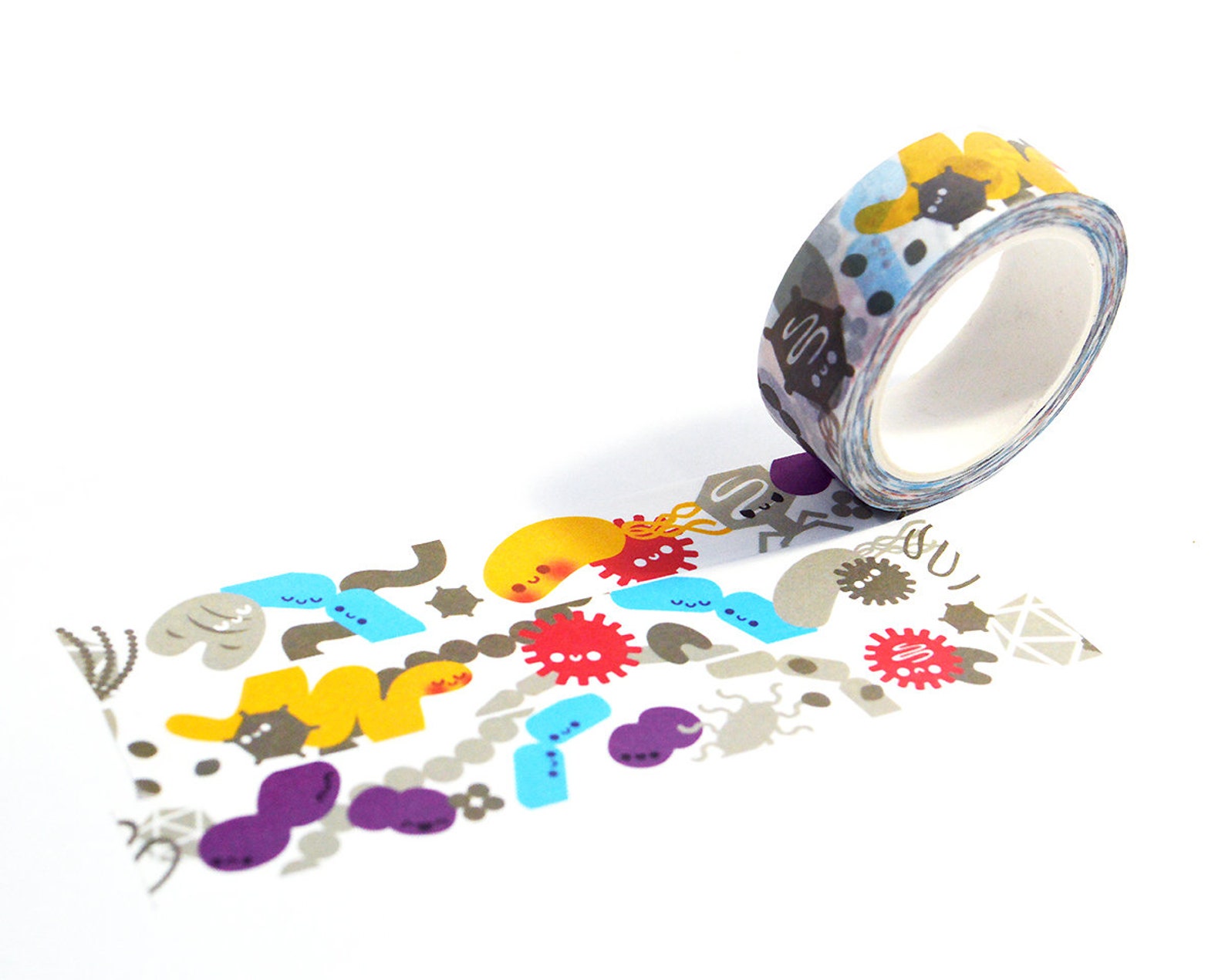 Microbes Washi Tape, Cute Washi Tape, Microbiology, Virologist Gift ...