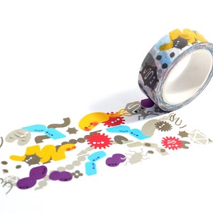 Microbes Washi Tape, Cute Washi Tape, Microbiology, Virologist Gift ...