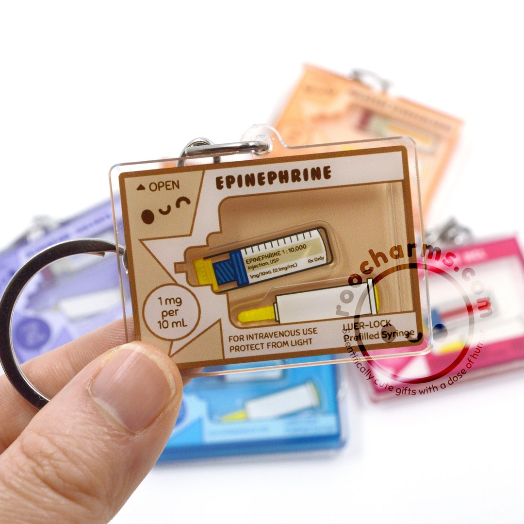 Emergency Medication Shaker Keychains for Nurses, Doctors, EMT EMS ...