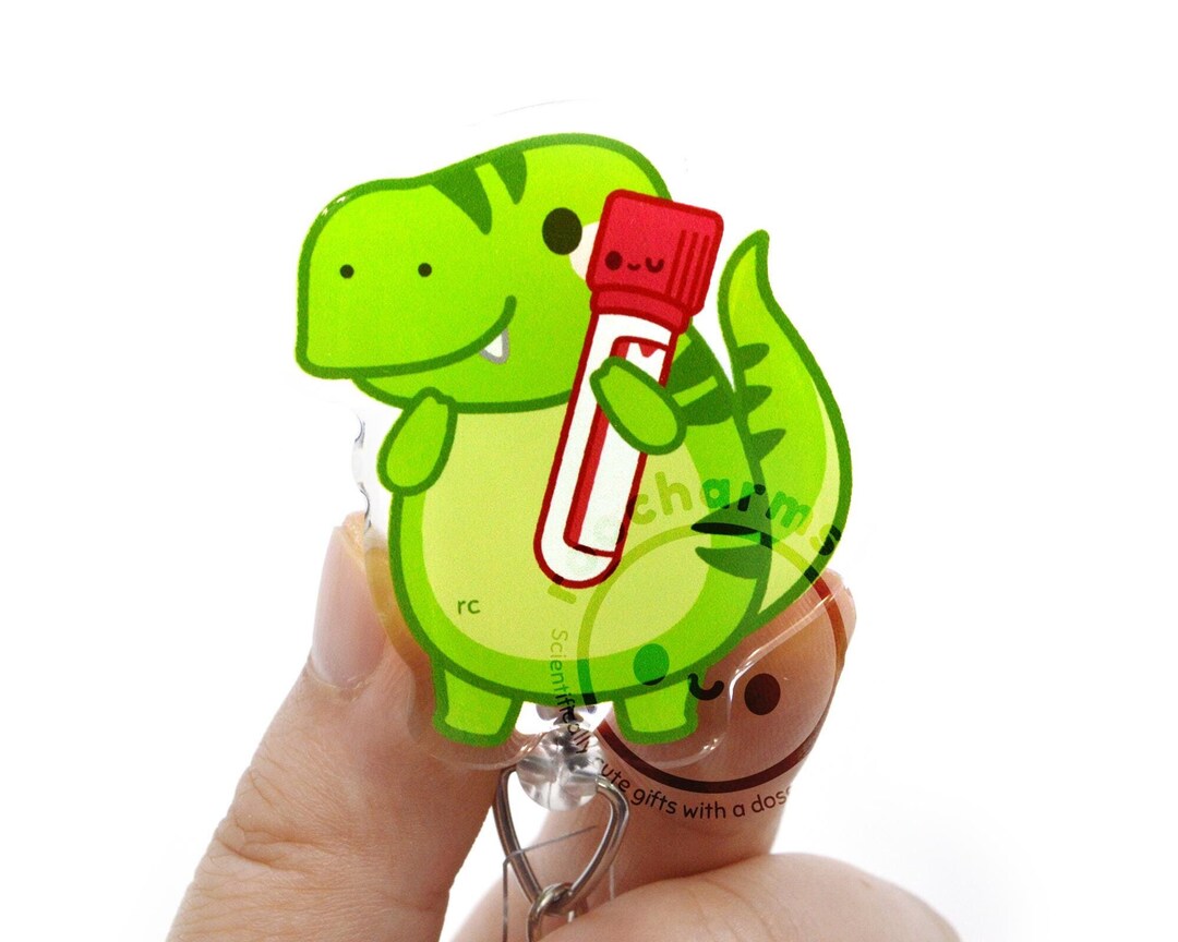 T-rex Blood Tube Badge Reel for Phlebotomists, Phlebotomy Tech, Nurses ...