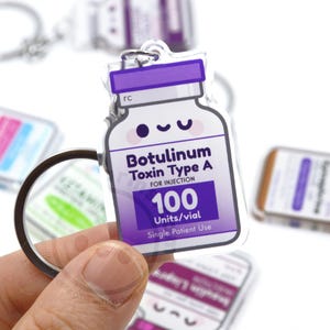 Medication Vial 2in Acrylic Keychain, Funny Gift for Nurses ...