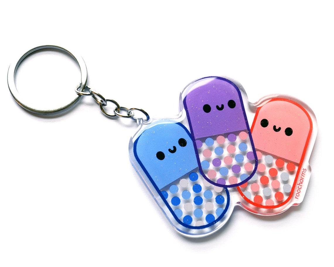 Pills Keychain Pharmacist Gift Pharmacy Stocking Stuffer | Etsy