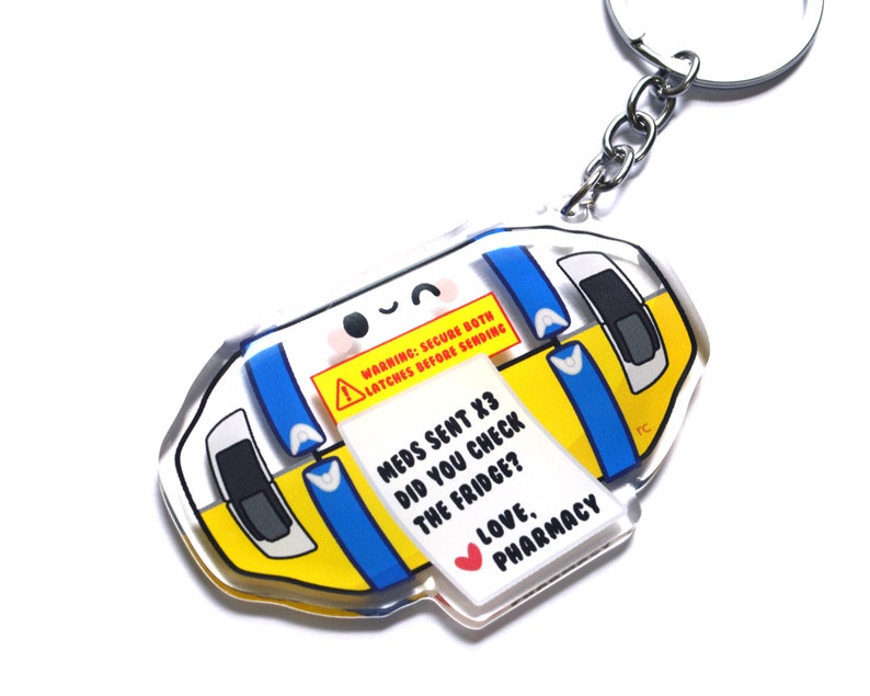 Check the Fridge Keychain Funny Pharmacy Tech Gift - Etsy