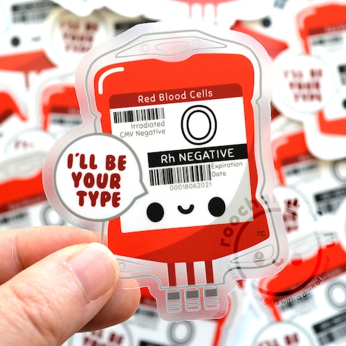 Transparent Blood Tube Vinyl Sticker Phlebotomy Sticker - Etsy