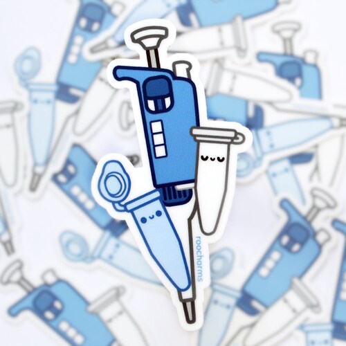 Pipette Vinyl Sticker Scientist Gift Lab MLS MLT | Etsy