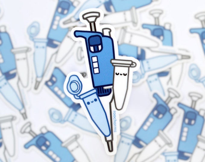 Pipette Vinyl Sticker, Scientist Gift, Lab, MLS, MLT, Laboratory ...