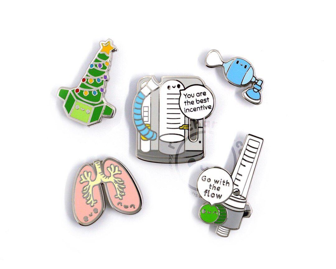 Respiratory Therapy Week Enamel Pin Pack, RT Appreciation Gift ...