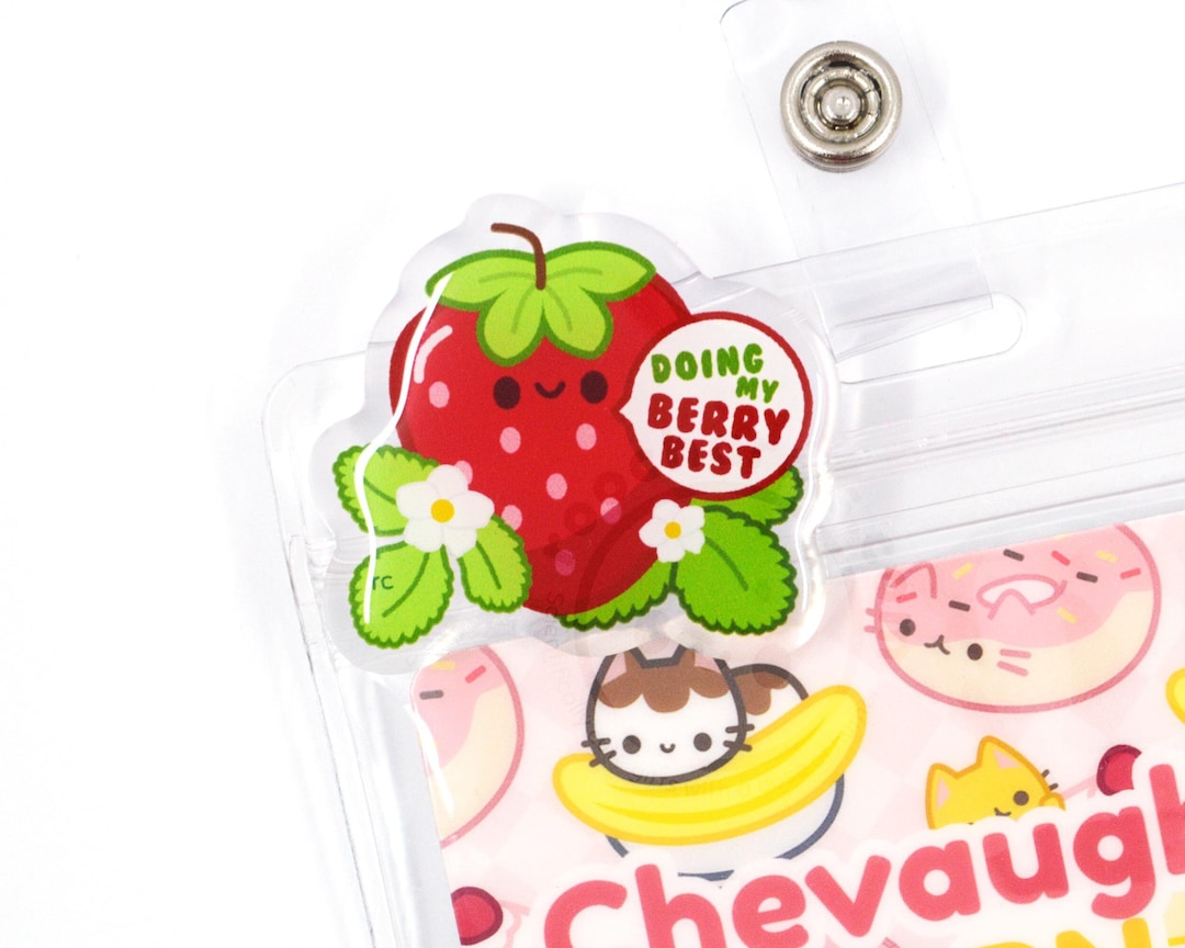 Strawberry Berry Best Pin, Cute Motivational Gift, Nursing Student ...
