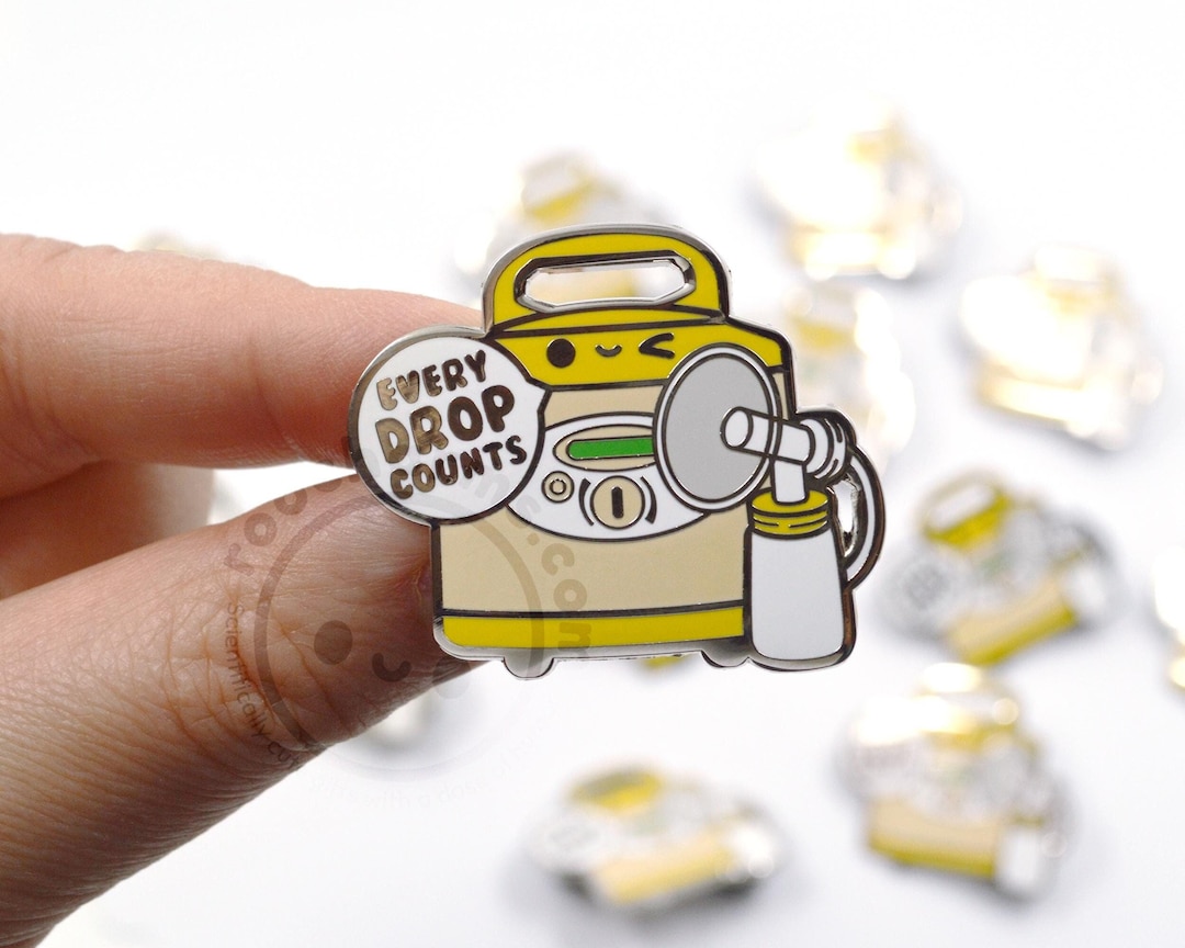 Every Drop Counts Breast Pump Enamel Pin for Lactation Consultants ...