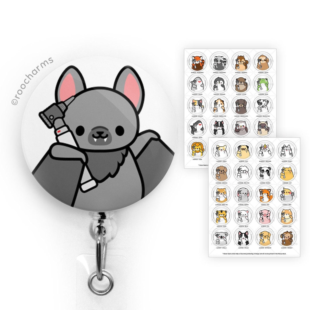 Audiology Badge Reel, Audiologist ID Lanyard, Aud ID Badge, Audiology ...