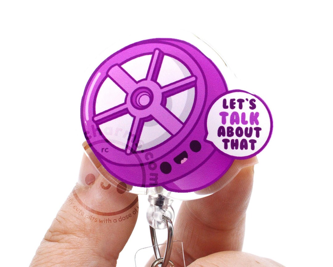 Let's Talk About That Speaking Valve Badge Reel for Nurses, Nursing ...