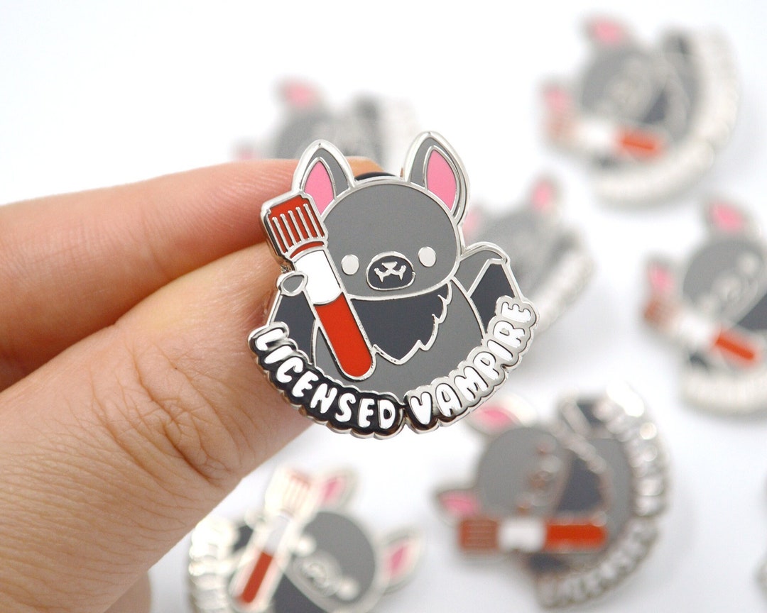 Licensed Vampire Enamel Pin, Phlebotomist, Phlebotomy Tech, Nurse, Lab ...